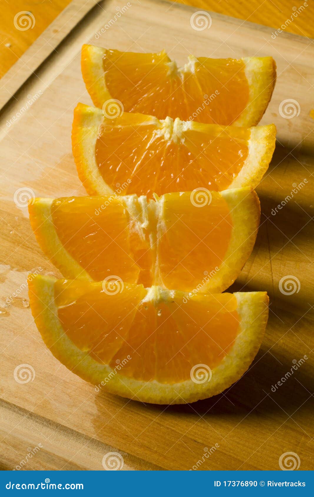Freshly Cut Sweet Ripe Orange Wedges Stock Photo - Image of ...