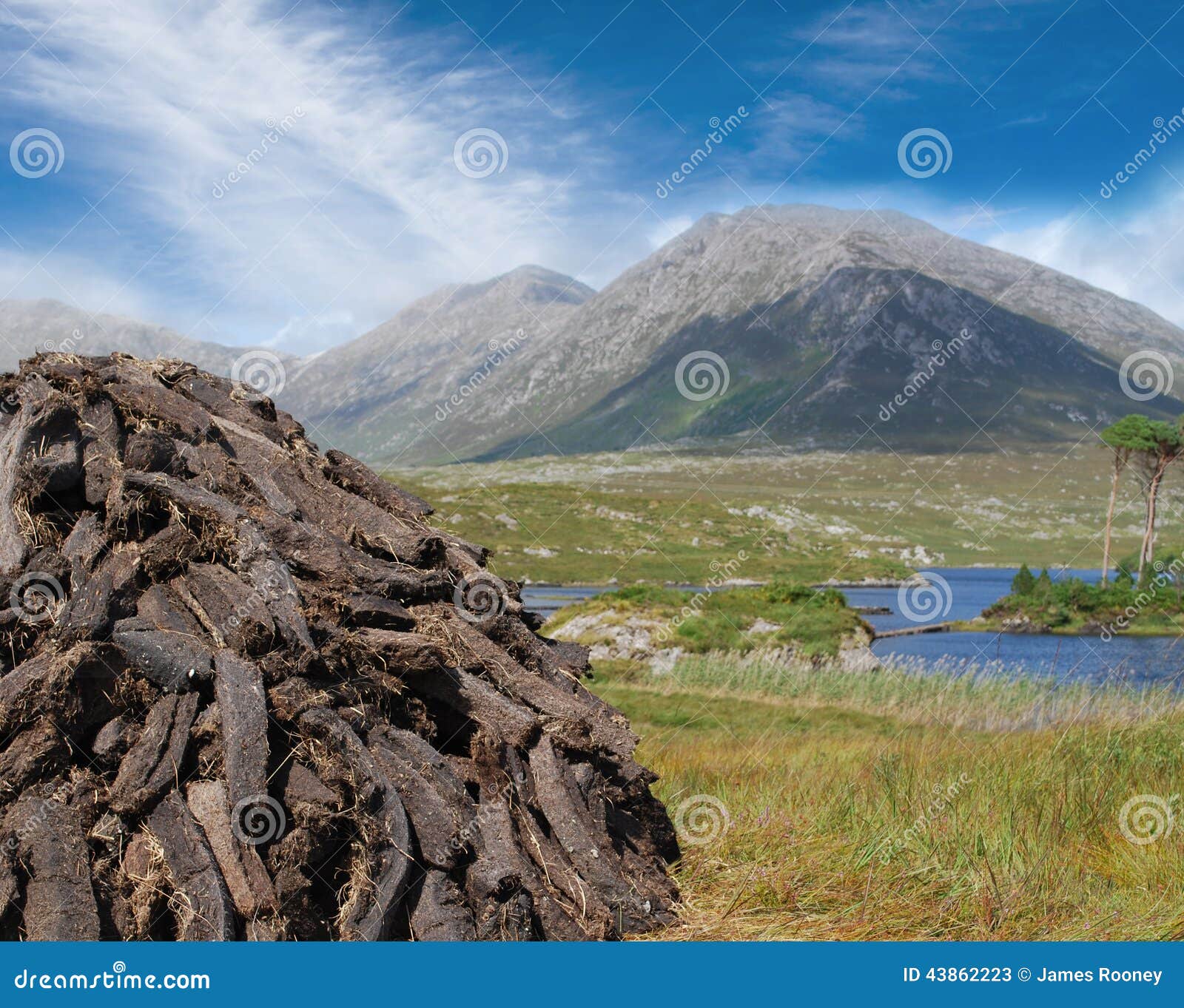 Freshly Cut Turf in West of Ireland Stock Image - Image of outdoor ...