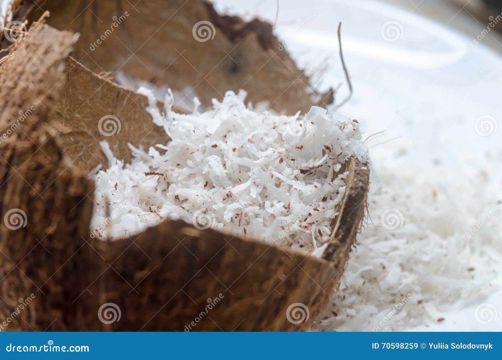 Freshly grated coconut stock image. Image of piece, coco - 70598259