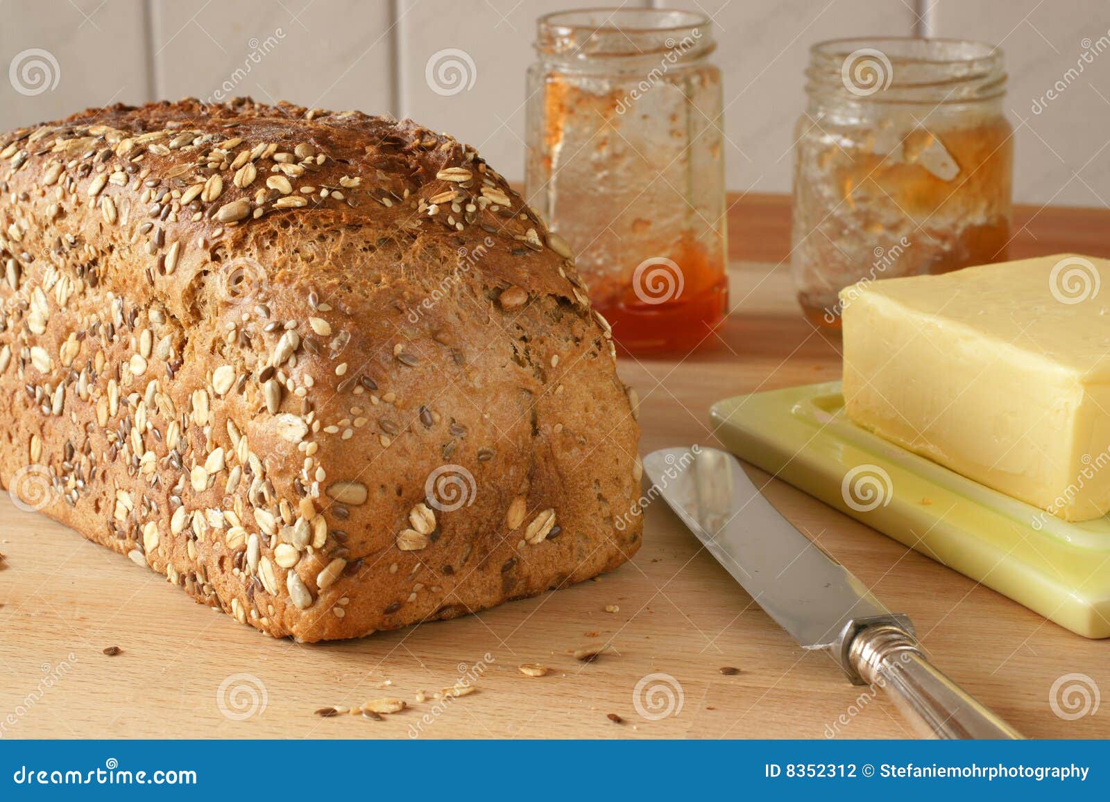 Freshly homemade bread stock photo. Image of diet, homemade - 8352312