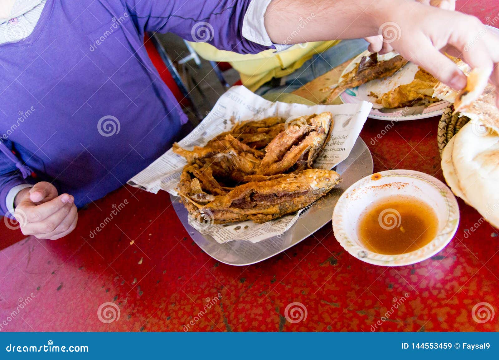 Freshly Hunted Cooked River Fish Ready To Be Served Stock Image - Image ...