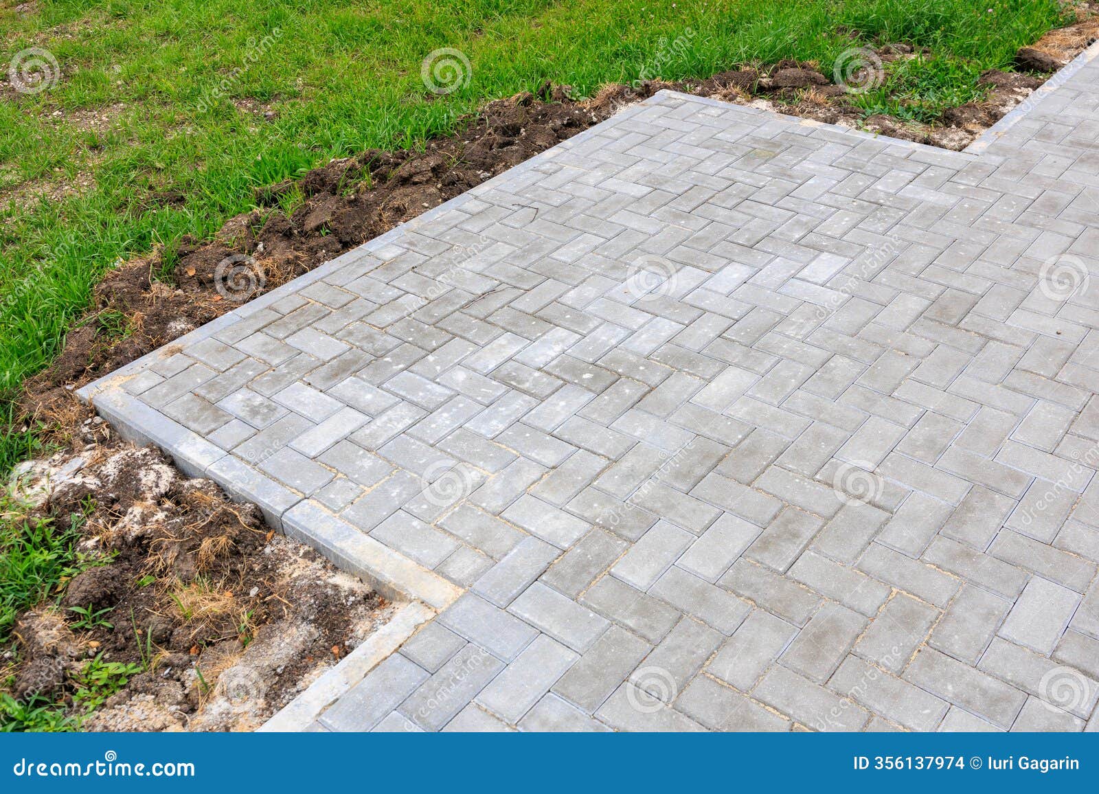 Red Brick Pathway Texture Stock Photo | CartoonDealer.com #351147636