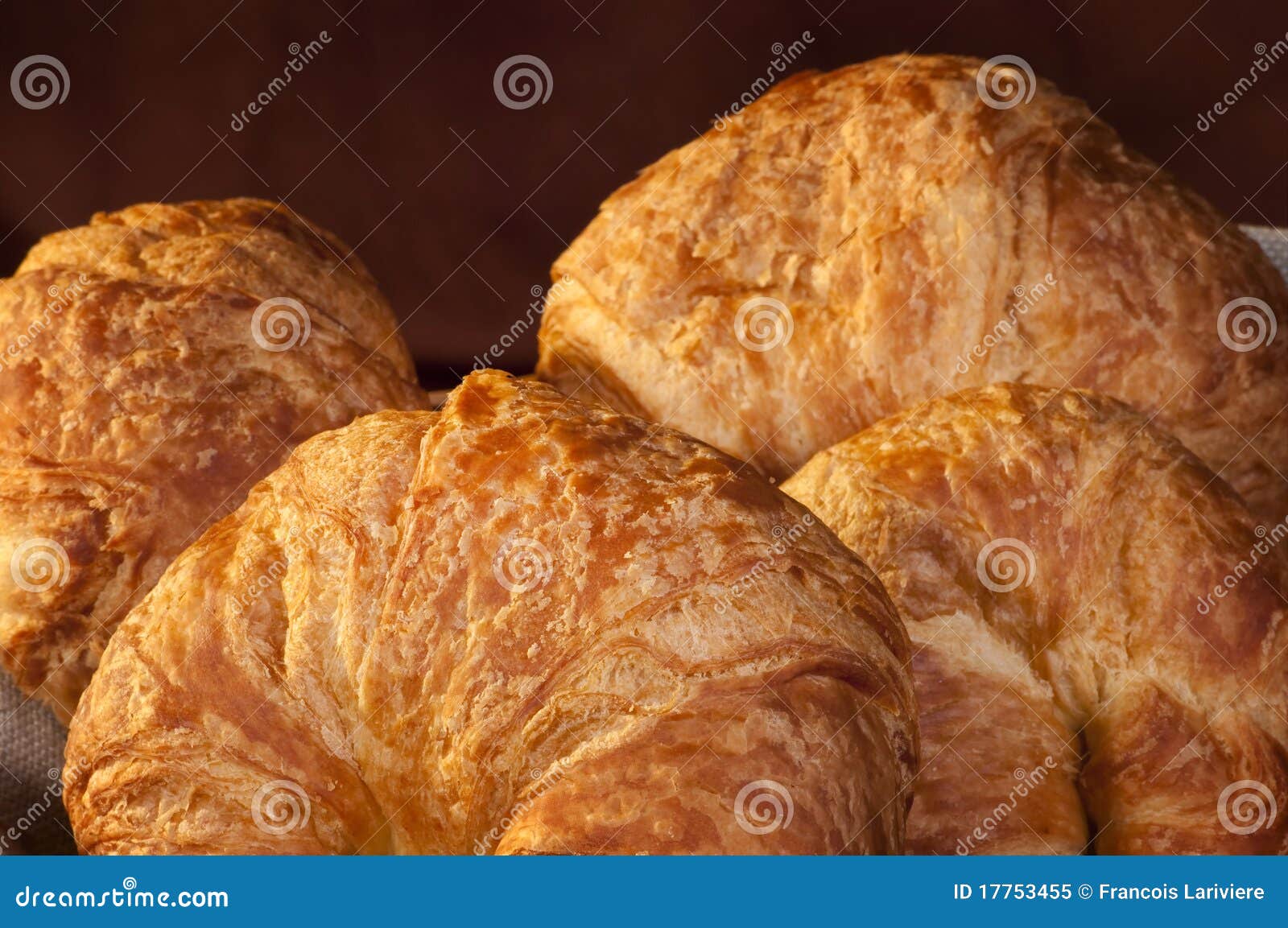 Freshly Made Breads Croissant Served for Breakfast Stock Image - Image ...