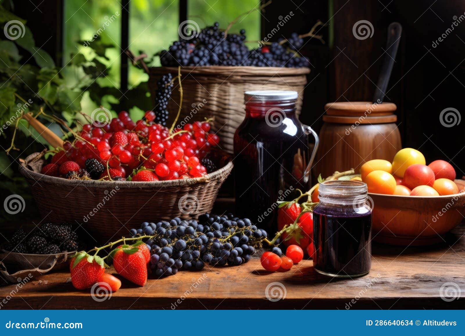 Freshly Picked Fruits and Berries for Jam Making Stock Photo - Image of ...