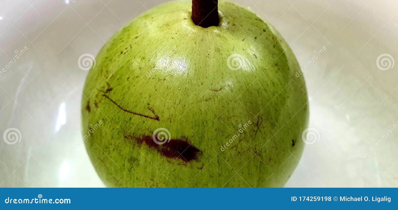 Freshly Picked Green Star Apple Fruit Stock Photo - Image of shake ...