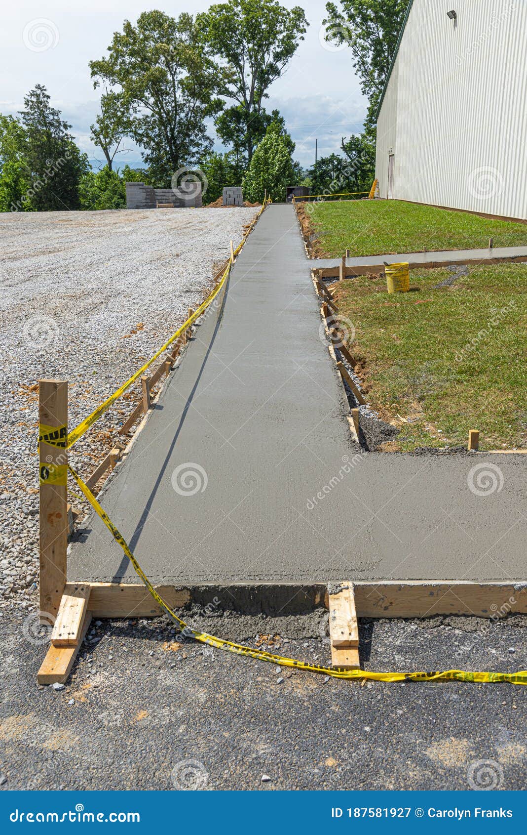 Concrete Sidewalk Drainage Street Closeup Pavement Walkway Water ...