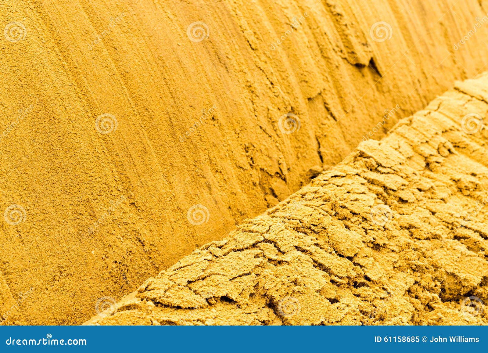 Freshly Poured Sand stock image. Image of closeup, summer - 61158685