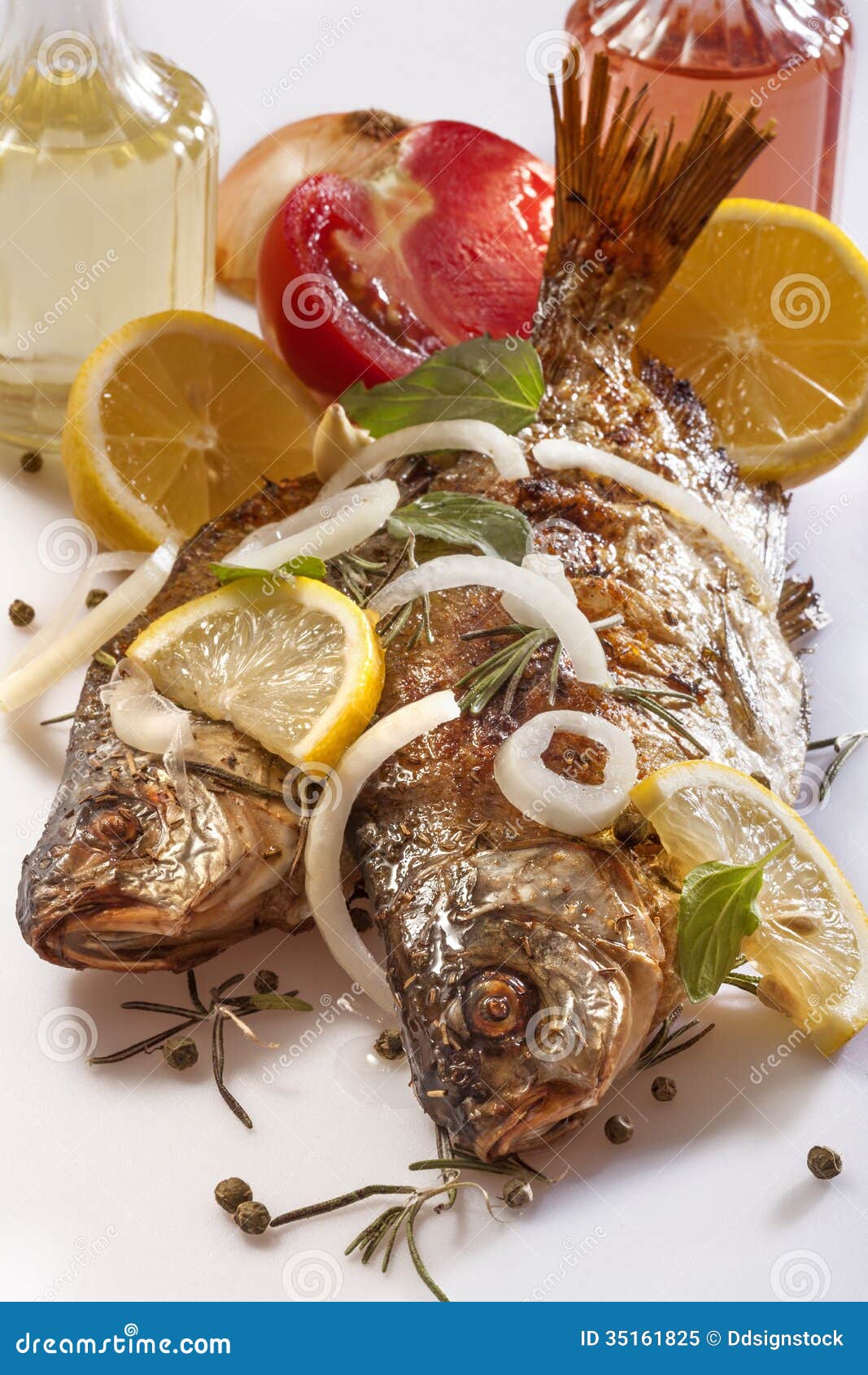 Freshly prepared fish stock image. Image of garnish, cuisine - 35161825