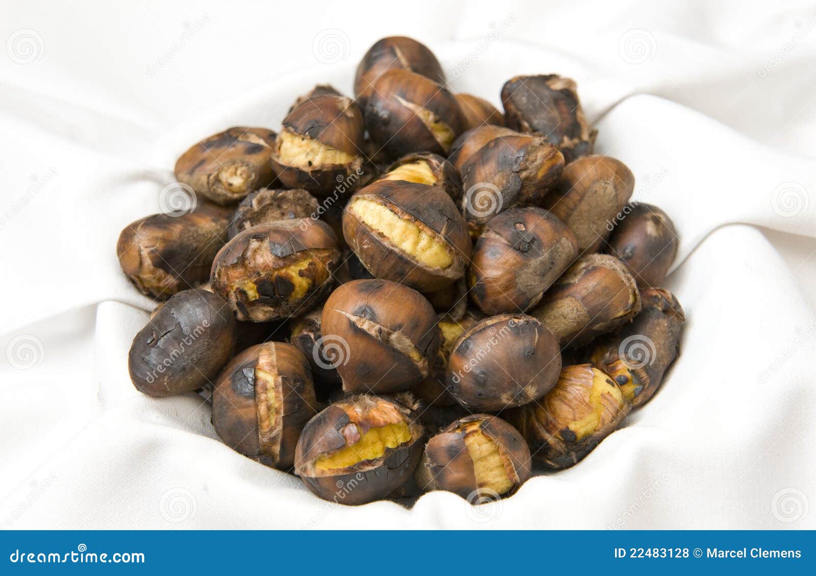 Freshly roasted chestnuts stock photo. Image of crispy - 22483128