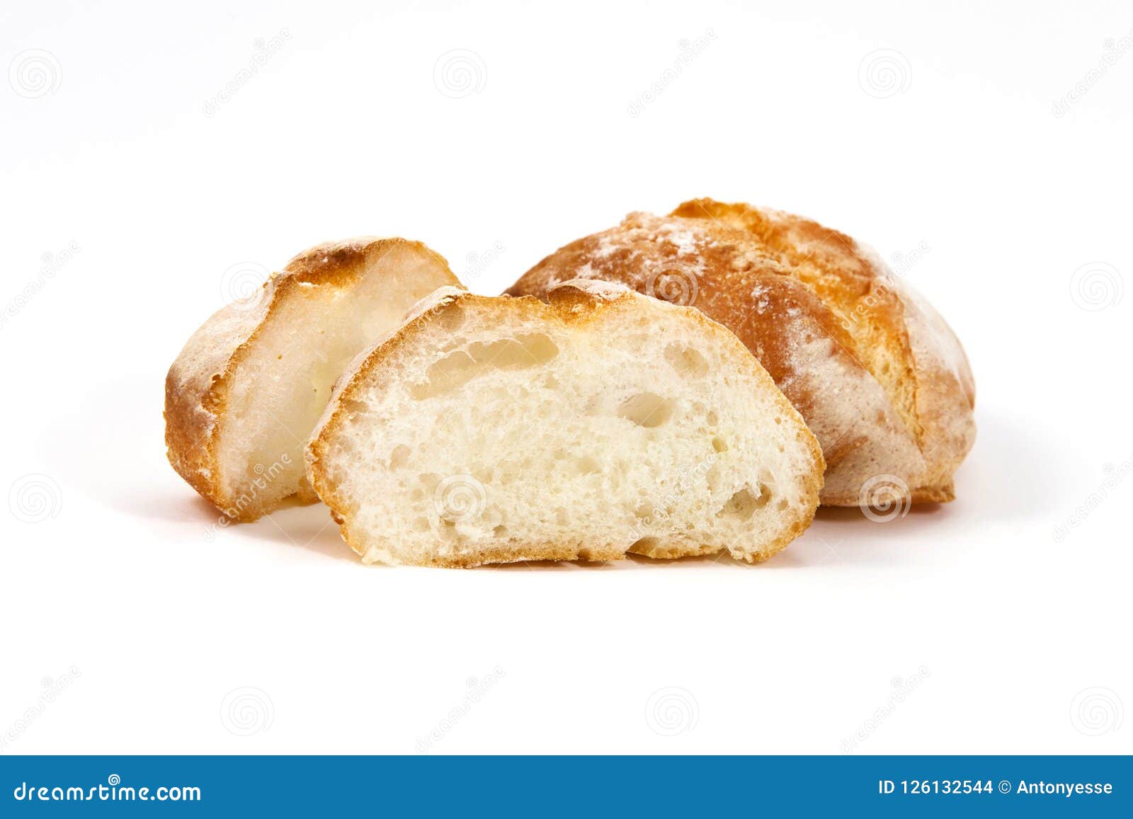 Freshly Sliced Bread Presentation Stock Photo - Image of bakery, diet ...