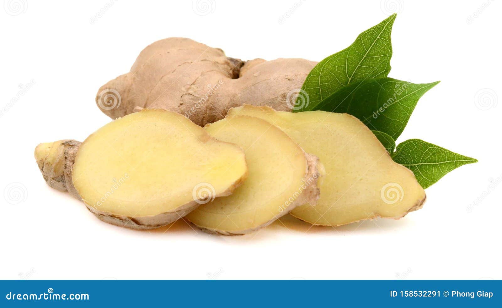 Freshly Sliced Root Ginger. Stock Image - Image of background, ginger ...
