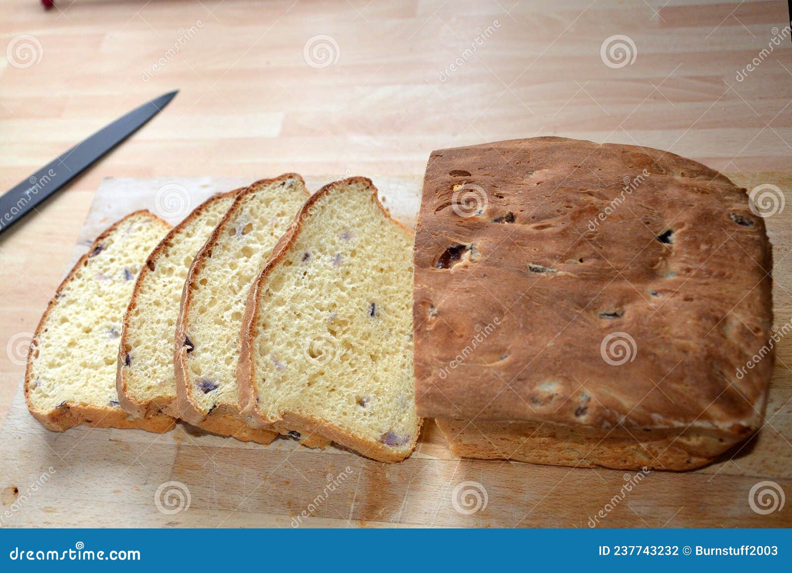 Sliced White Bread, Home Cooked Bread Ready for Making Sandwiches Stock ...
