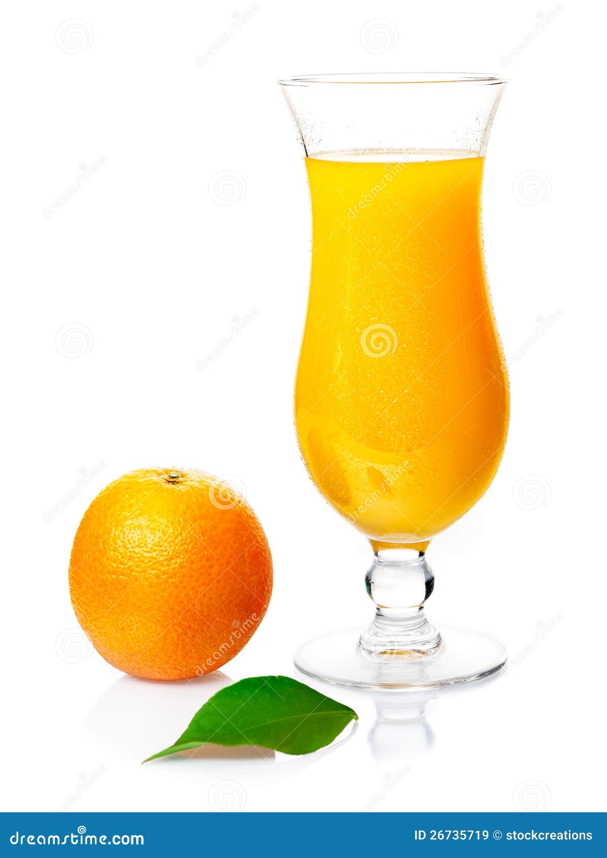 Freshly Squeezed Orange Juice Stock Image - Image of glass, drink: 26735719