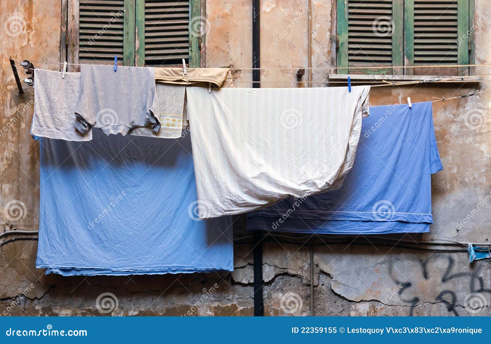 Freshly washed clothes stock image. Image of tradition - 22359155