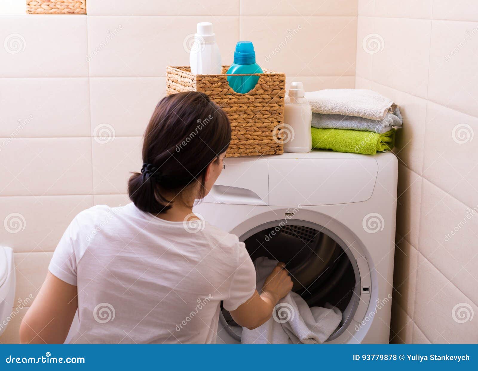 Freshly washed laundry stock photo. Image of housekeeping - 93779878