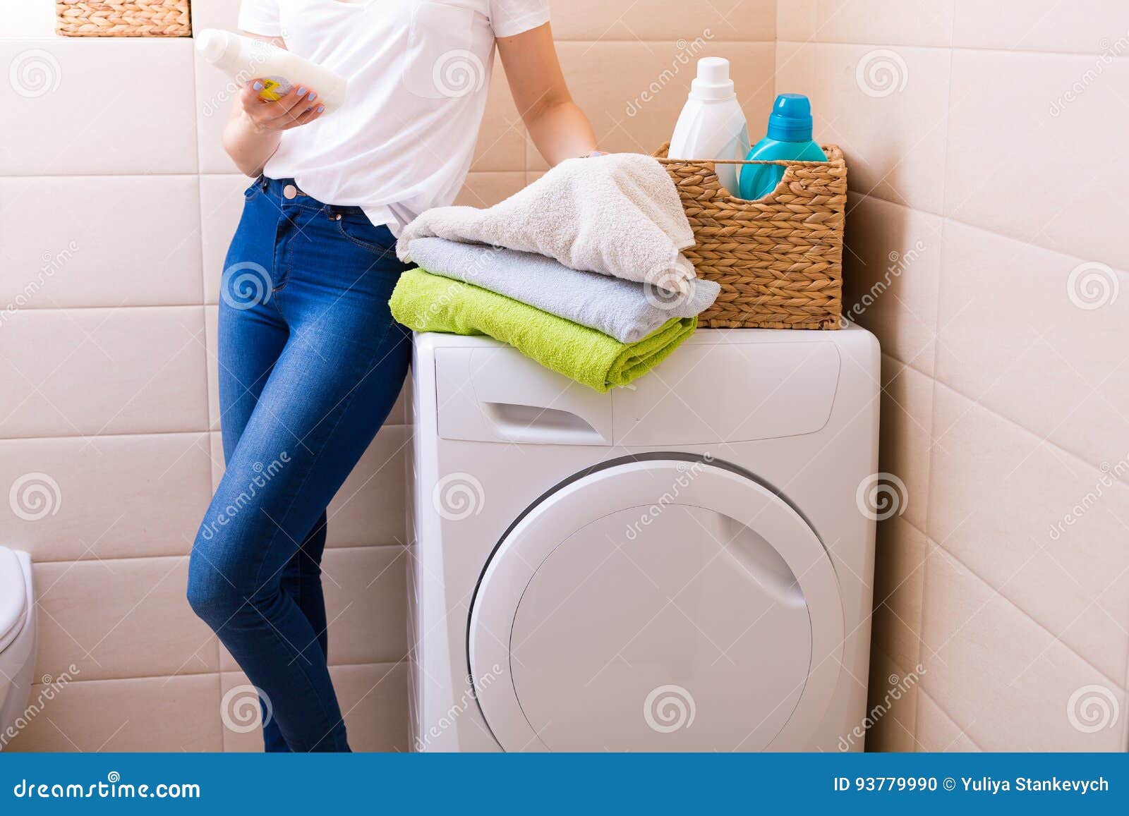 Freshly washed laundry stock photo. Image of home, laundry - 93779990