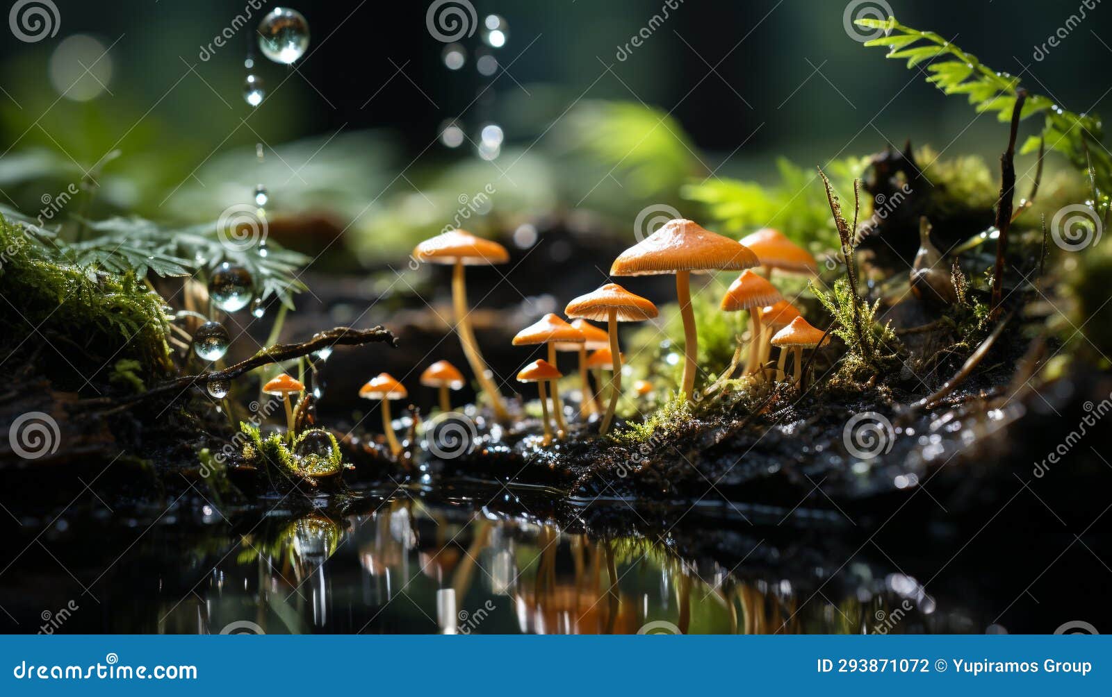 Freshness of Autumn Growth in Uncultivated Forest, Close Up of ...