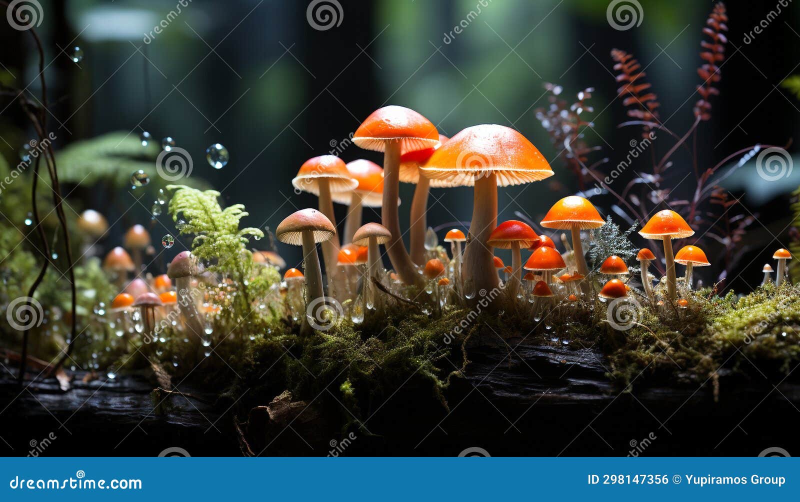 Freshness of Autumn, Macro Beauty in Nature Orange Toadstool Growth ...