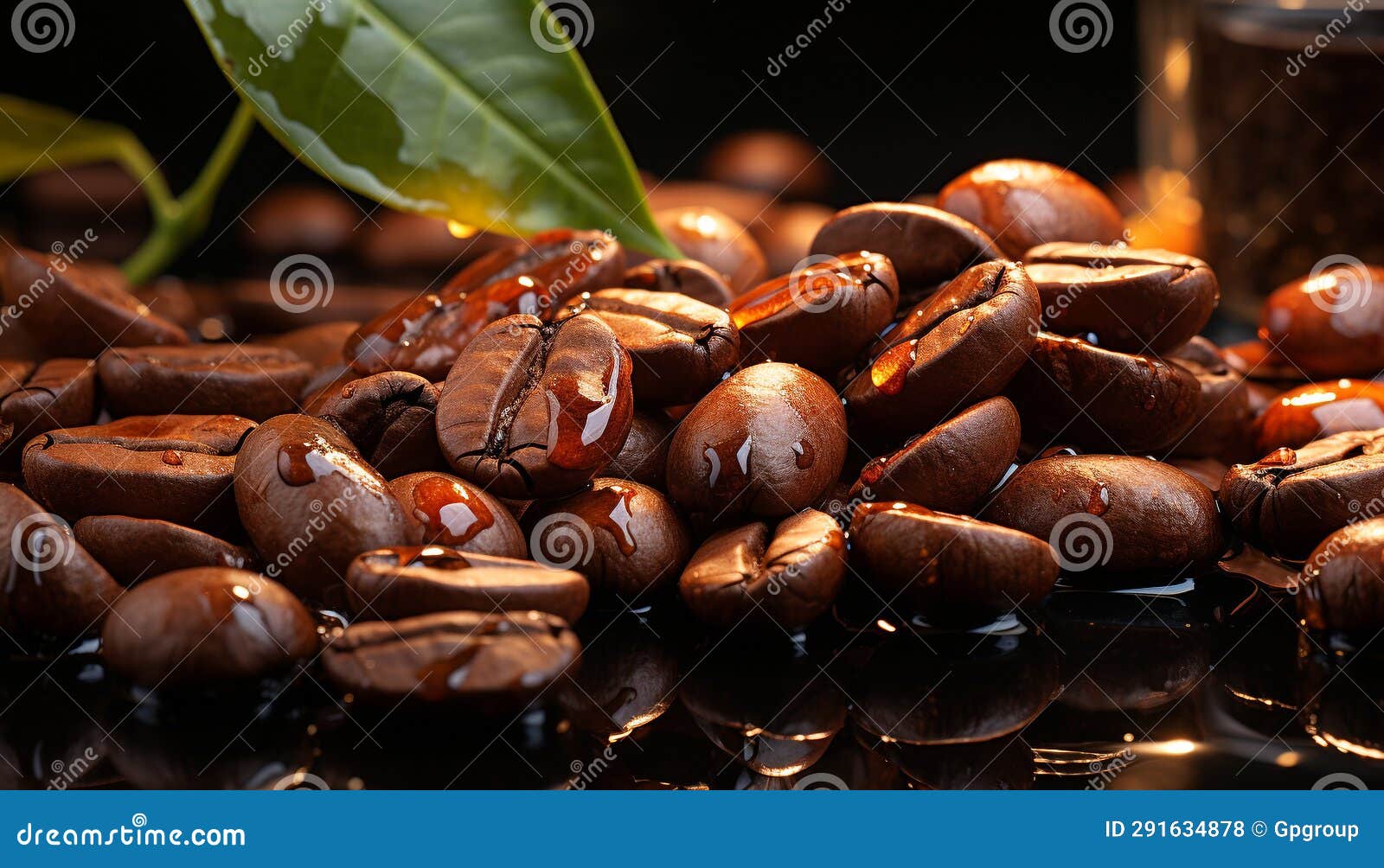 Freshness of Coffee Bean, Nature Dark Caffeine Addiction Generated by ...