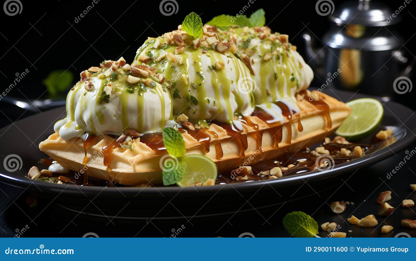 Freshness and Culinary Indulgence on a Plate of Gourmet Dessert ...