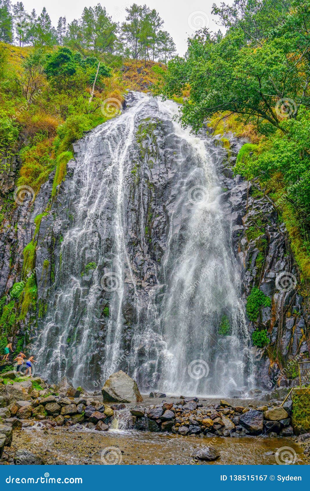 Efrata waterfall samosir stock image. Image of landscape - 138515167