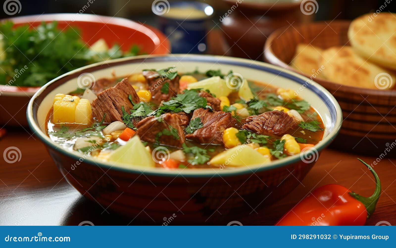 Freshness and Flavor in a Homemade Vegetarian Beef Stew Generated by AI ...