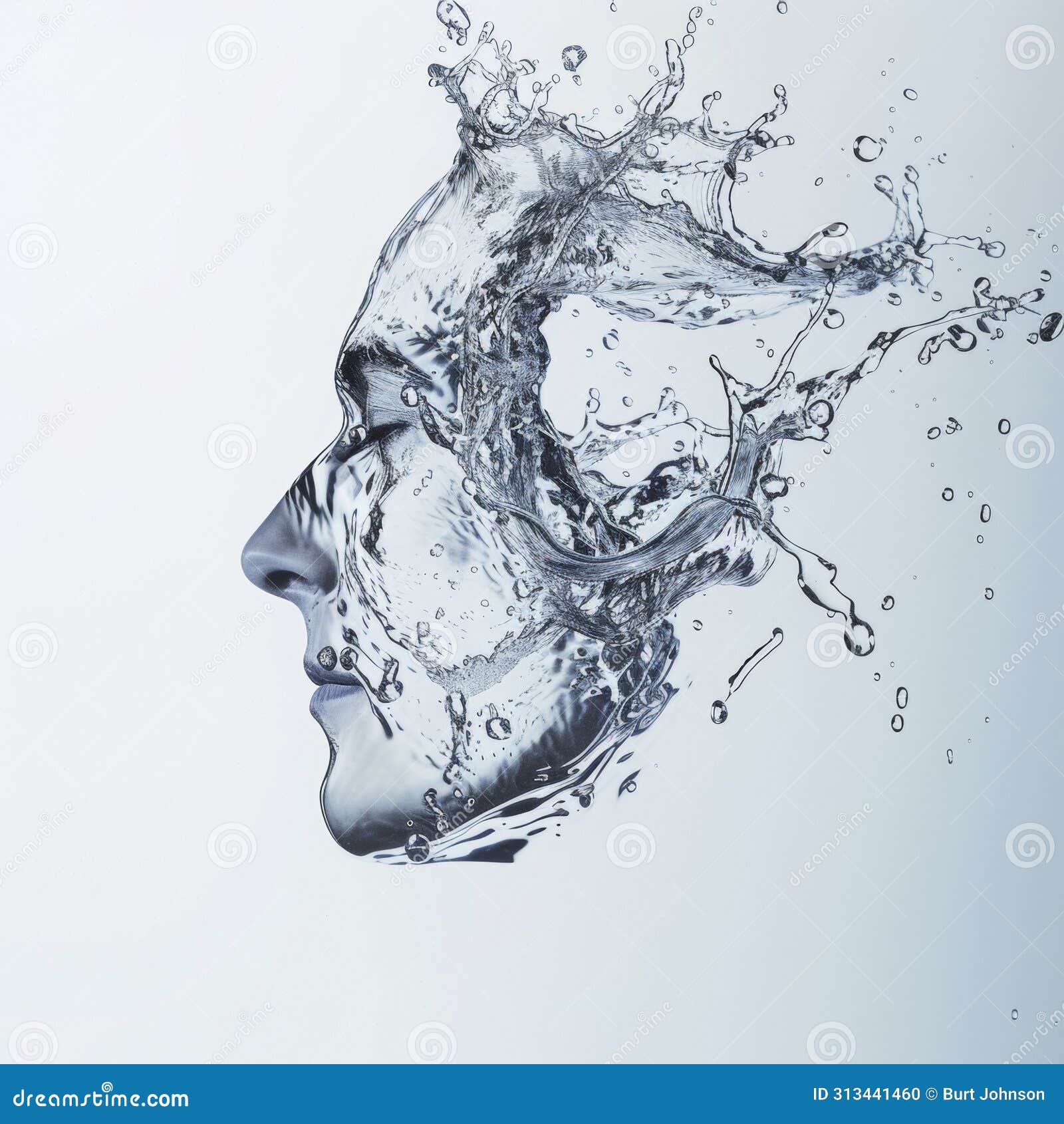 Freshness Fresh Water Splash Shaped Like a Human Stock Photo - Image of ...