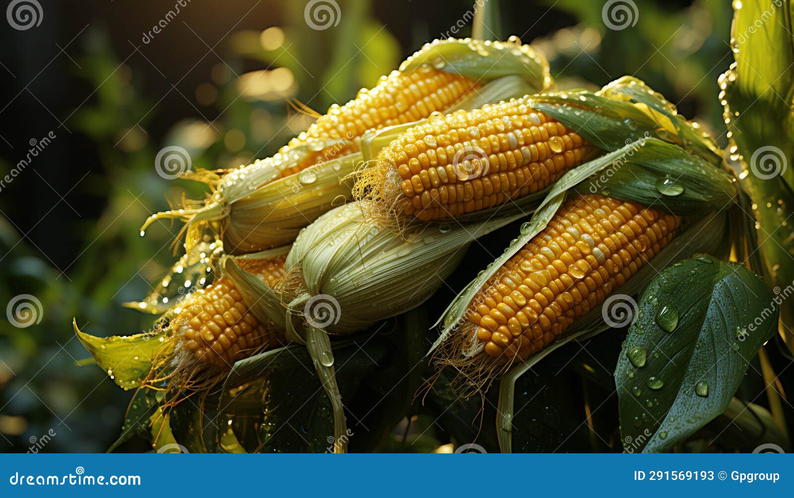 Freshness of Organic Corn on the Cob, a Healthy Summer Meal Generated ...