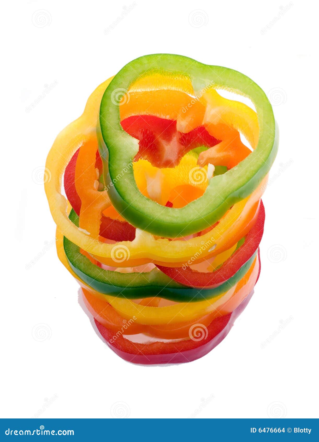 Freshness Paprika Over White Stock Photo - Image of market, capsicum ...