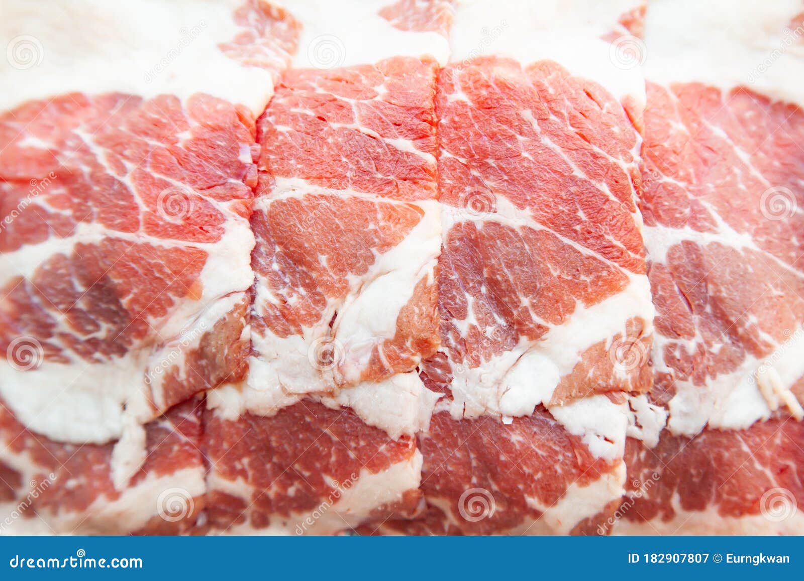 Freshness Sliced Raw Beef in Food Container Stock Image - Image of ...