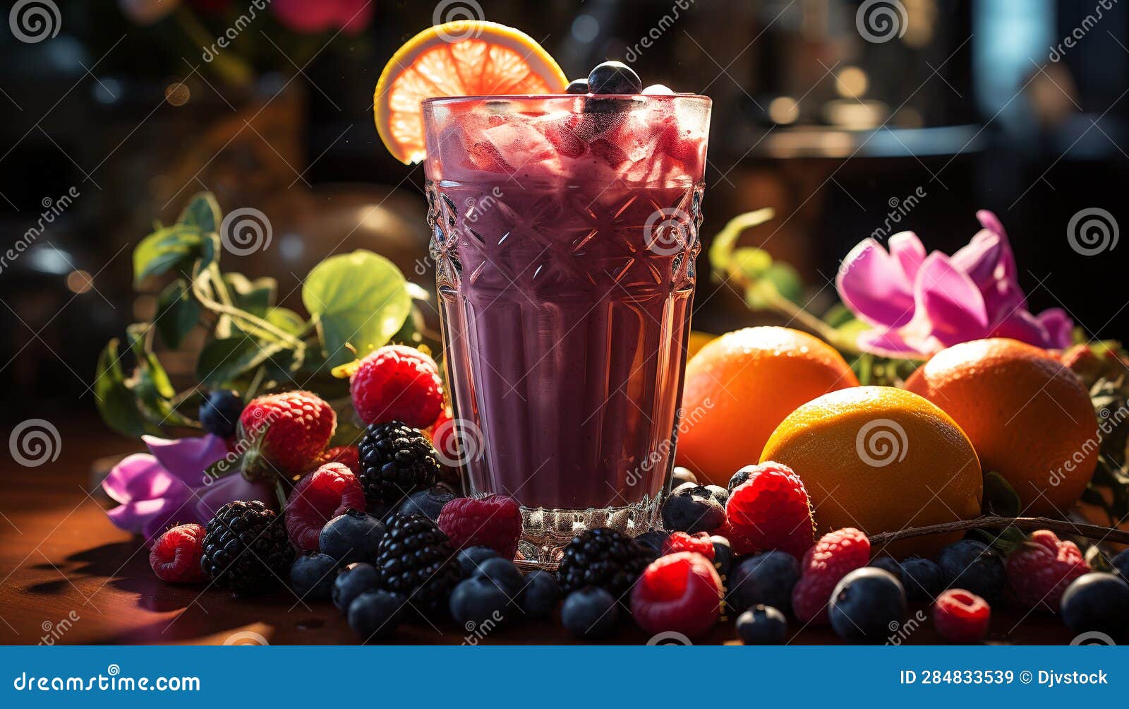 Freshness of Summer in a Healthy Cocktail, Nature Organic Refreshment ...