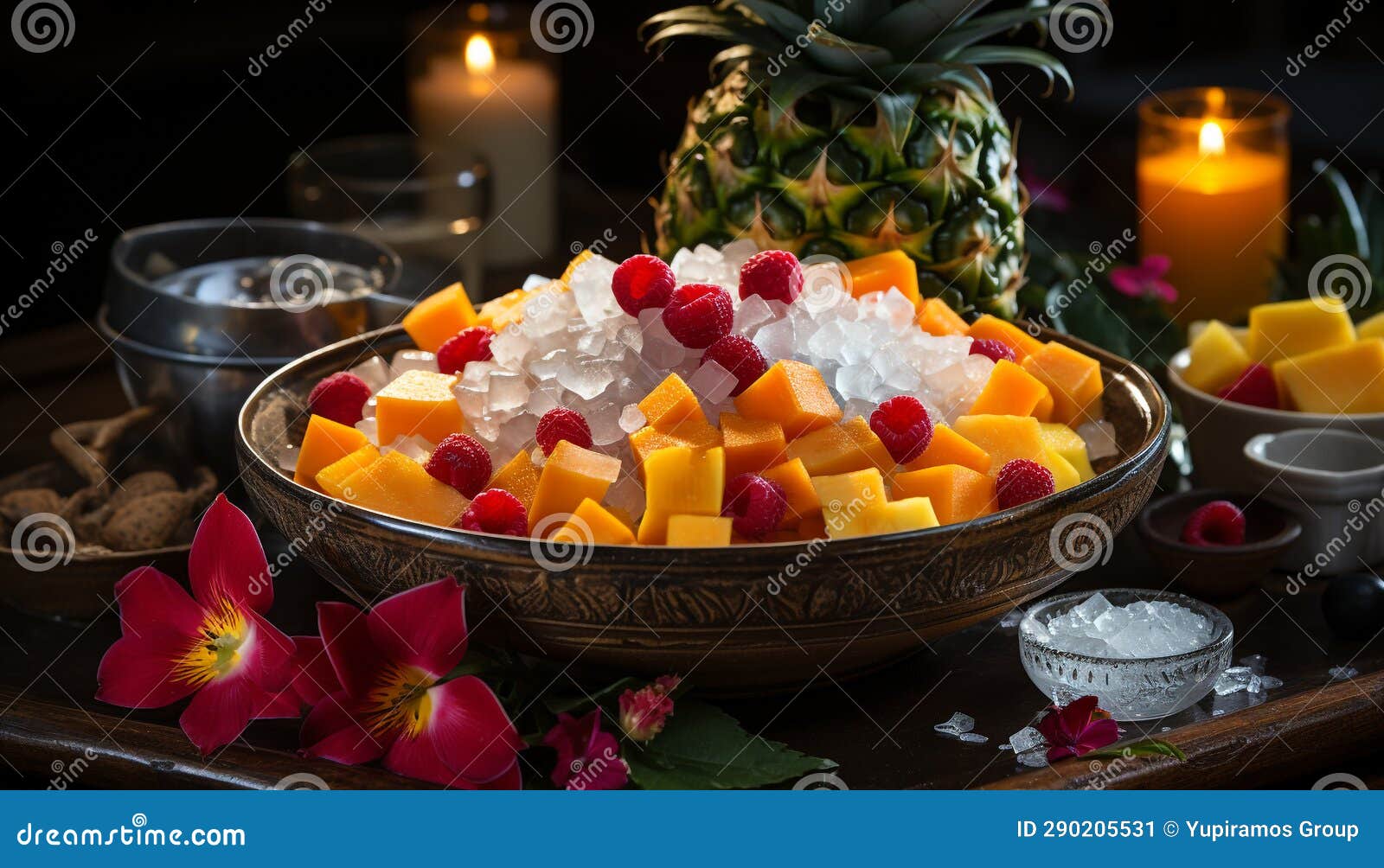 Freshness and Sweetness of Summer Pineapple, Strawberry, and Raspberry ...