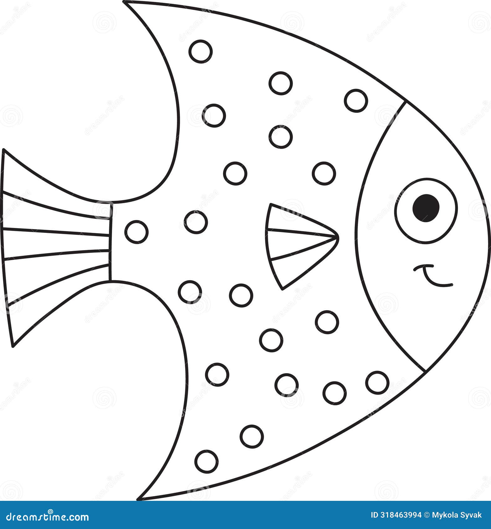 Freshwater Angelfish Outline Stock Illustration - Illustration of ...