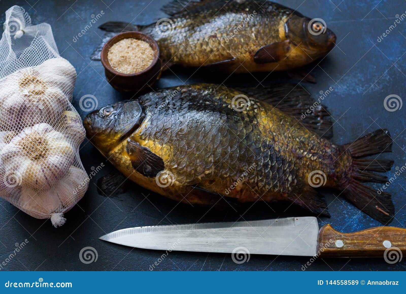 Freshwater Fish Roach, Caught in Lakes and Rivers, Preparing for Frying ...