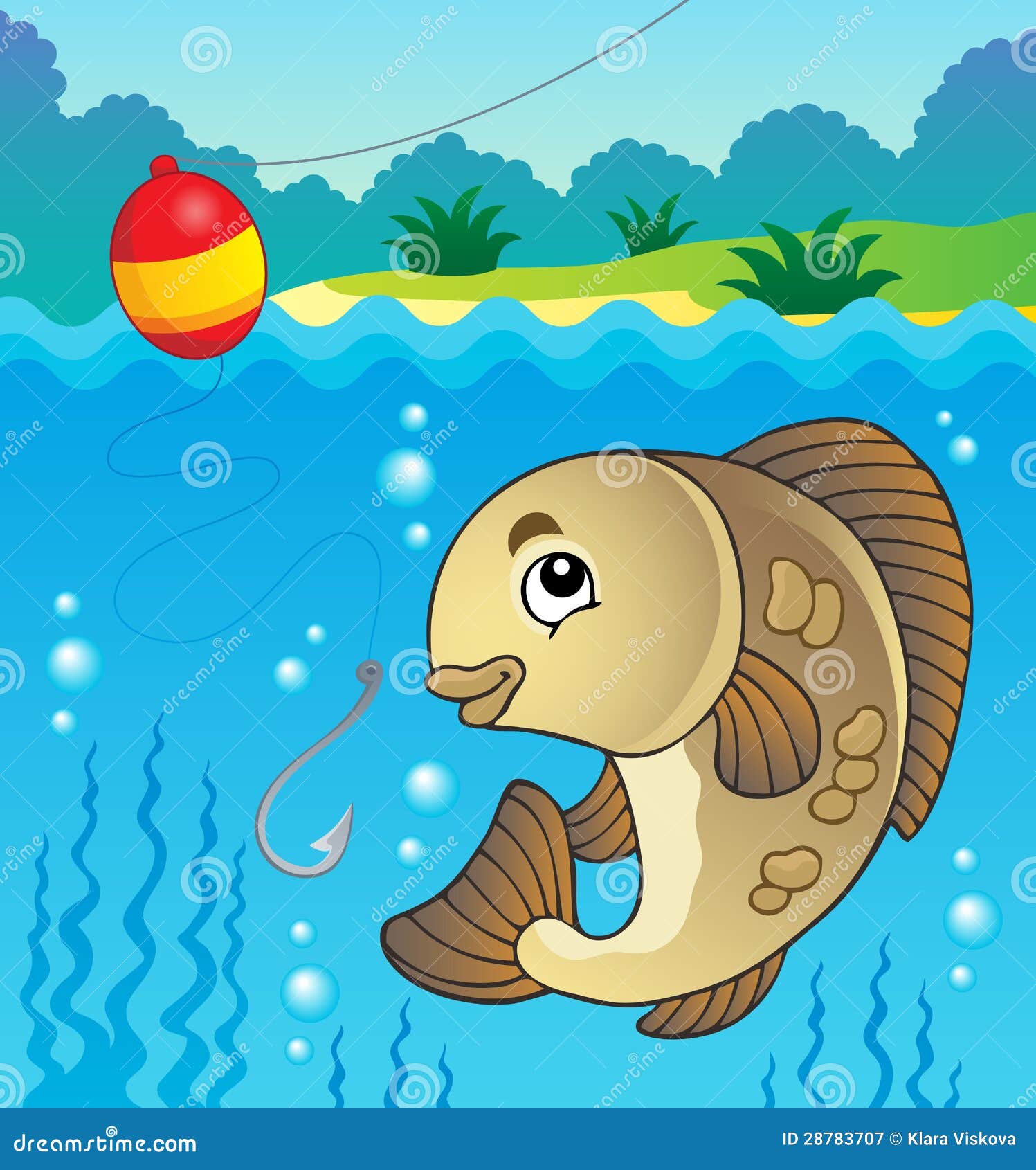 Freshwater Fish Set. Types Of Edible Fish Royalty-Free Illustration ...