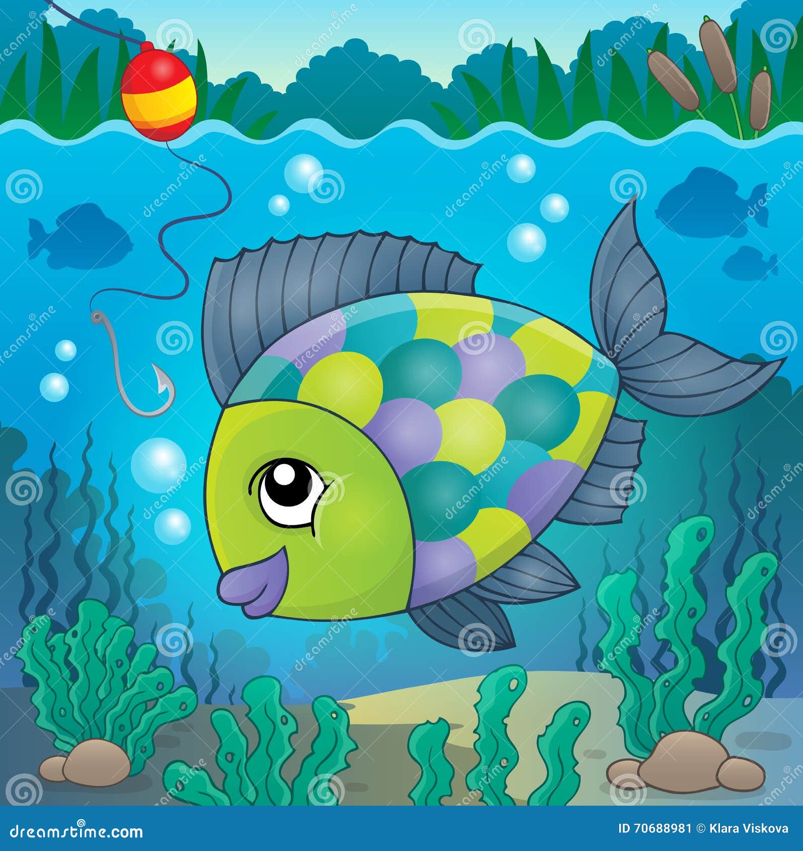 Freshwater Fish Topic Image 3 Stock Vector - Illustration of vectors ...