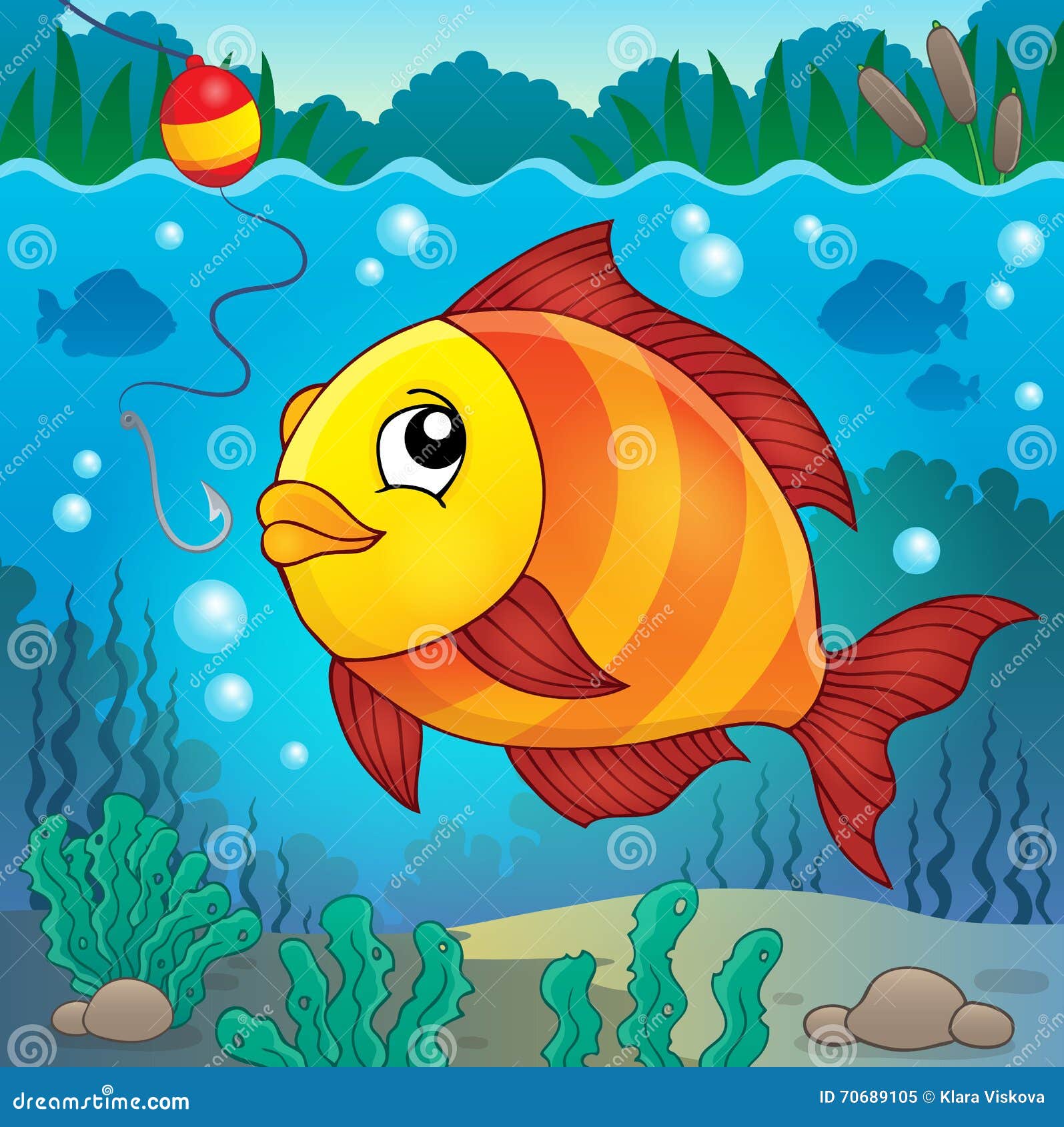 Freshwater Fish Topic Image 4 Stock Vector - Illustration of vectors ...