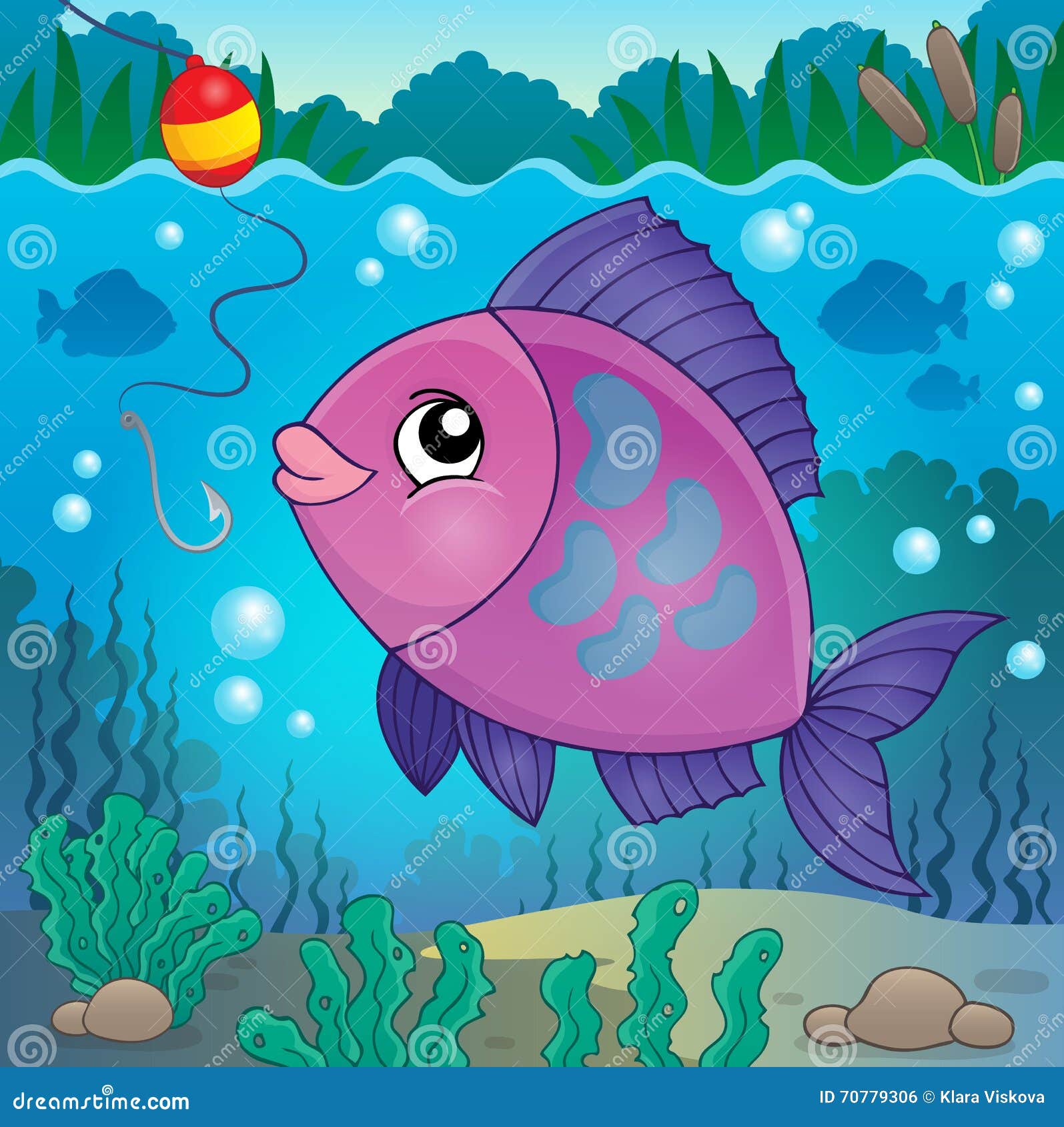 Freshwater Fish Topic Image 6 Stock Vector - Illustration of wildlife ...