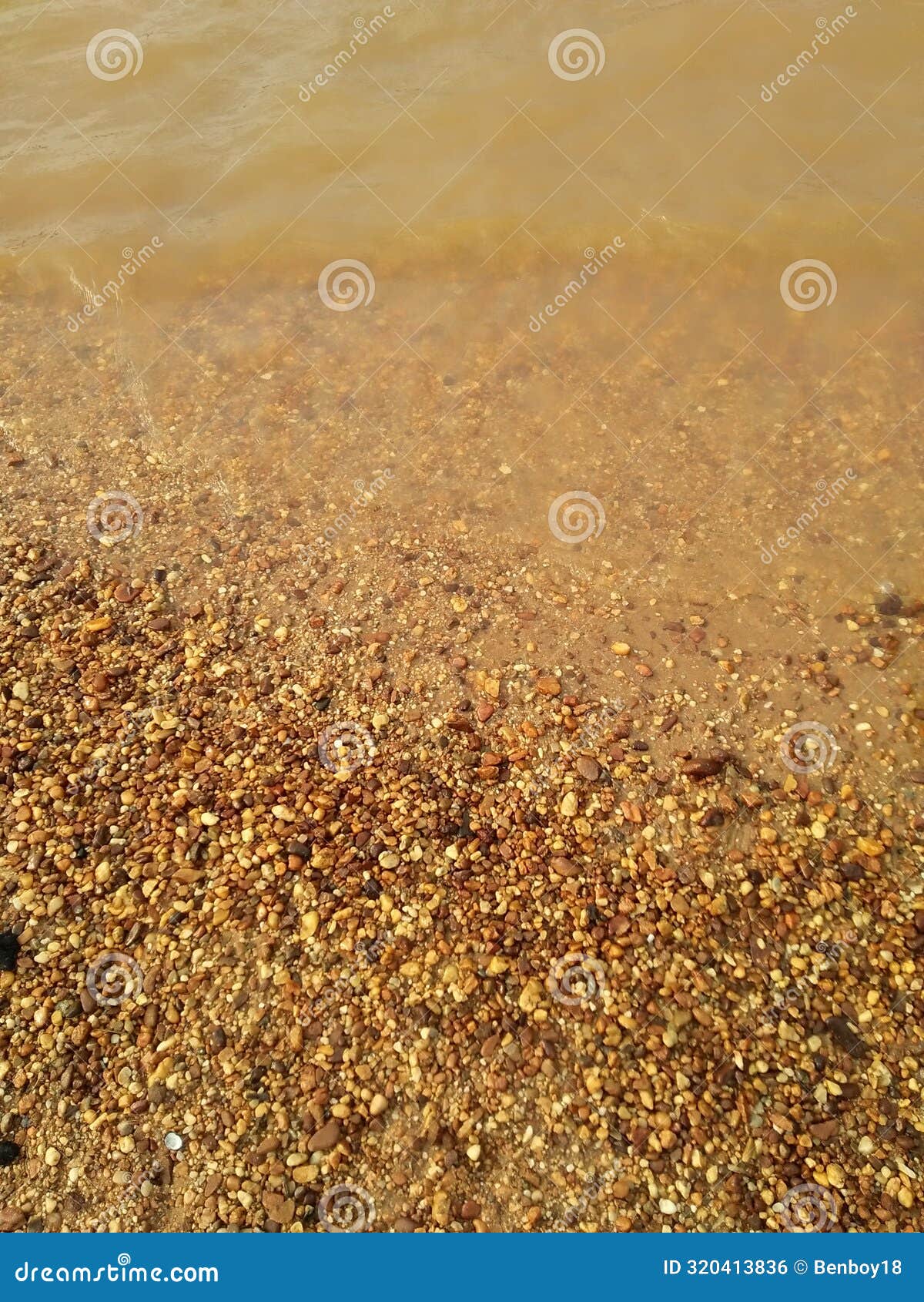 Freshwater River Beach with Stretches of Sand and Rocks Stock Photo ...