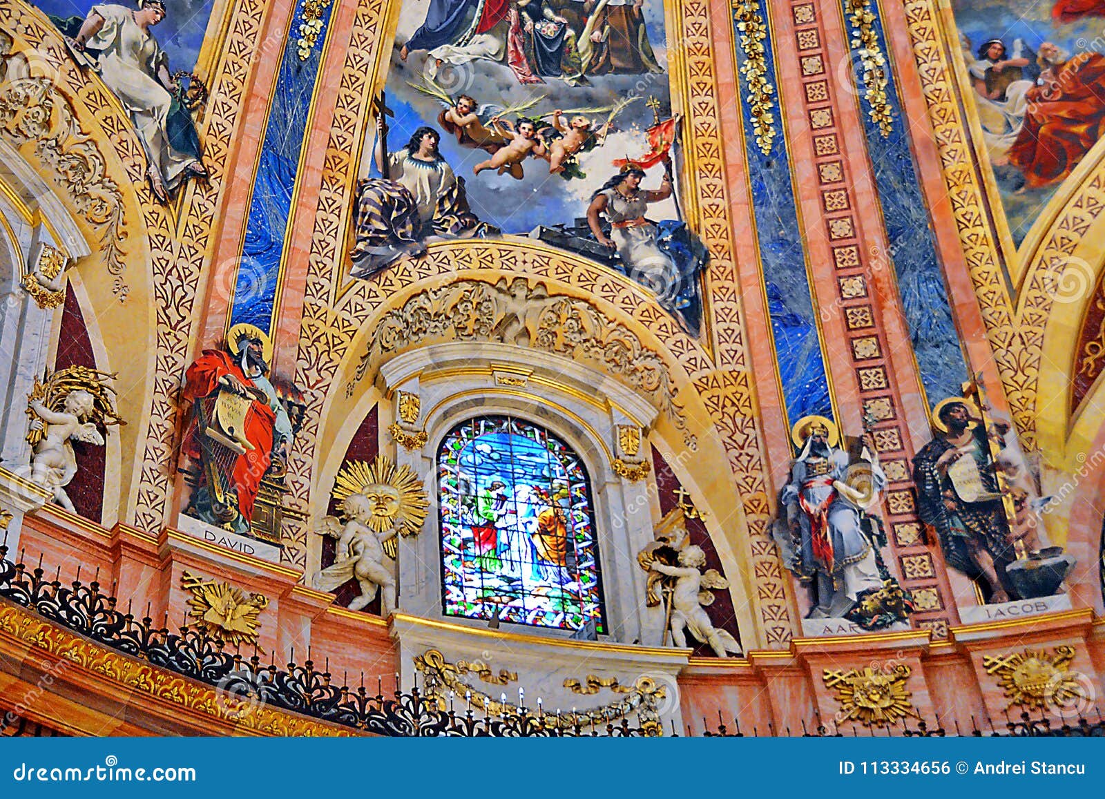 Fresko redaktionelles foto. Bild von kathedrale, spanien - 113334656