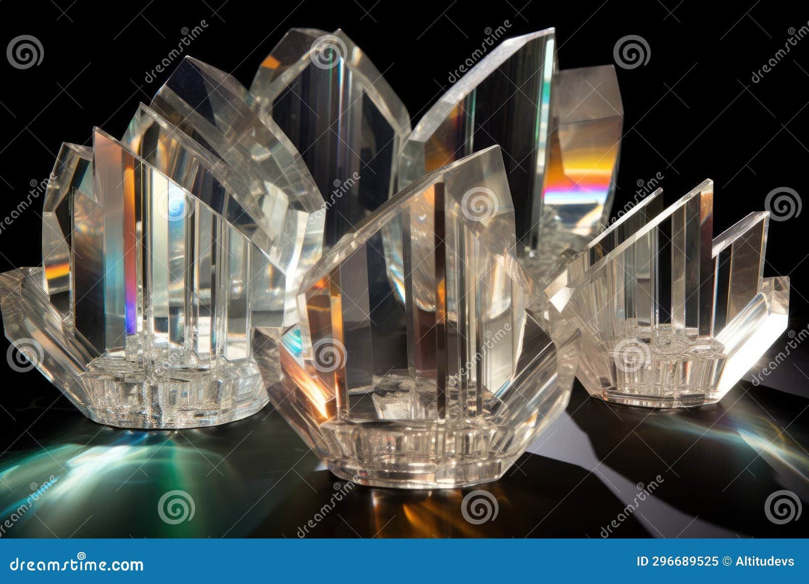 Fresnel Lens Fragments Varied in Sizes Stock Image - Image of lens ...