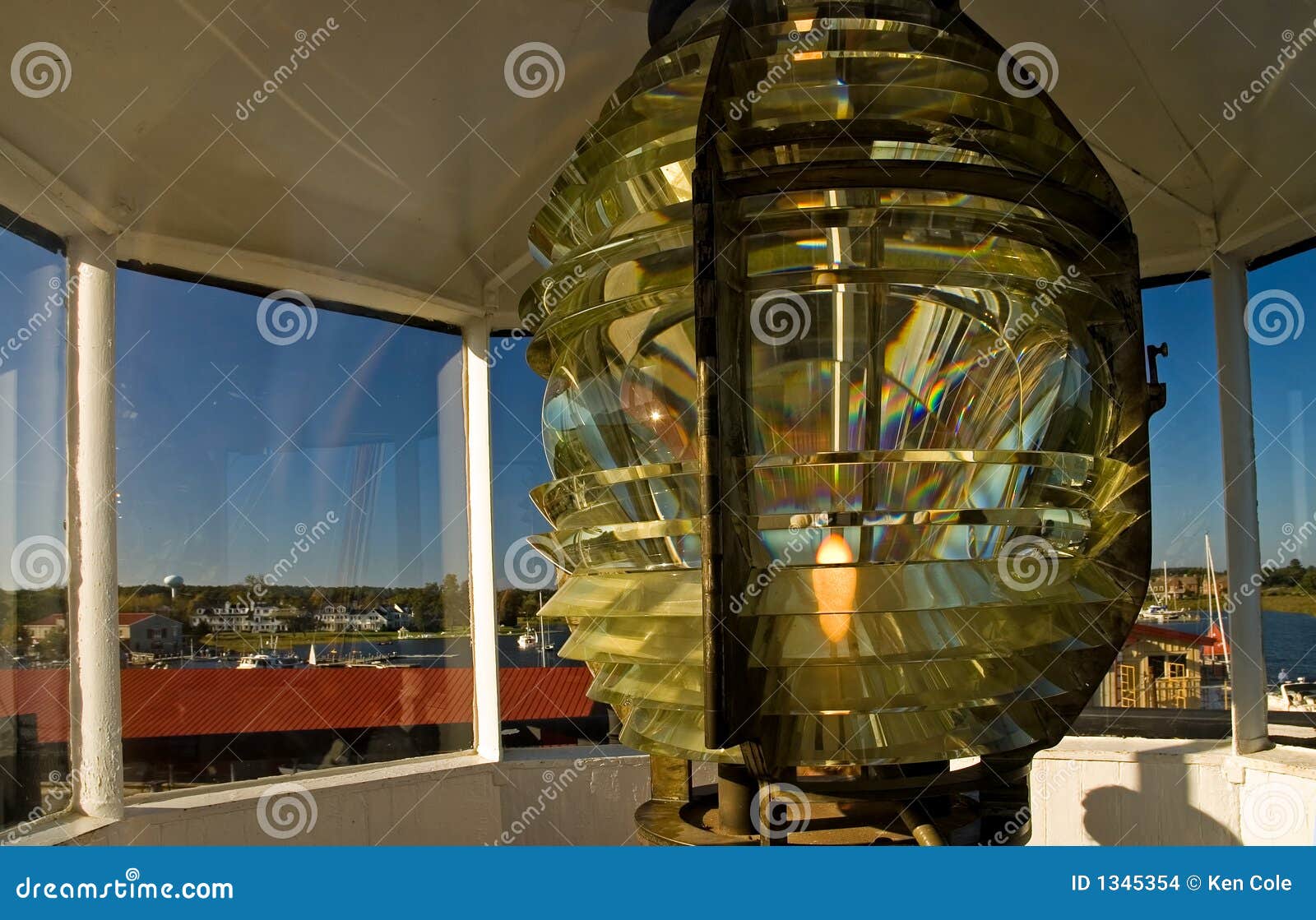 Fresnel Lighthouse Lens stock photo. Image of mirror, dangerous - 1345354