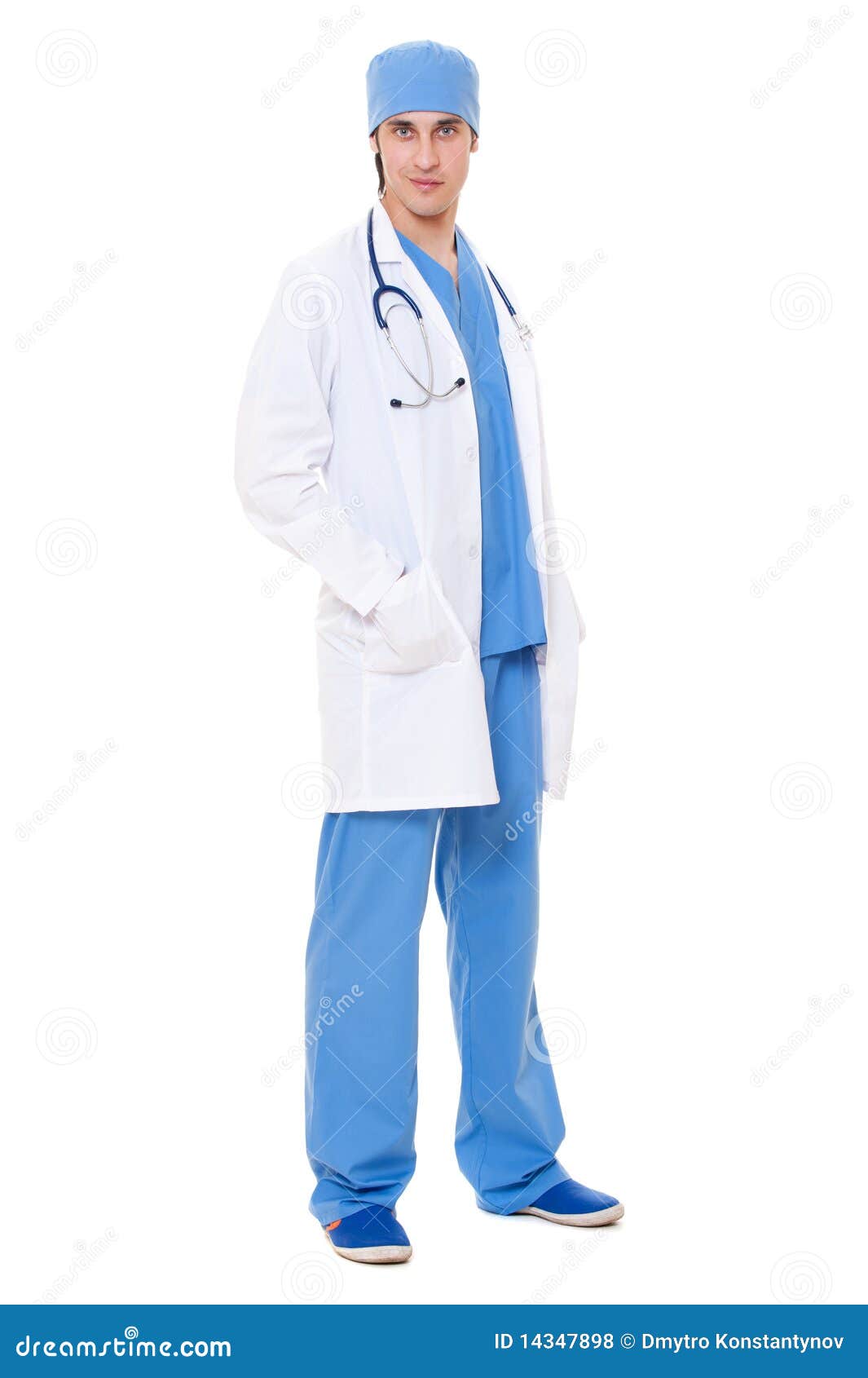 Freundlicher Doktor in Der Uniform Stockfoto - Bild von voll, frech ...