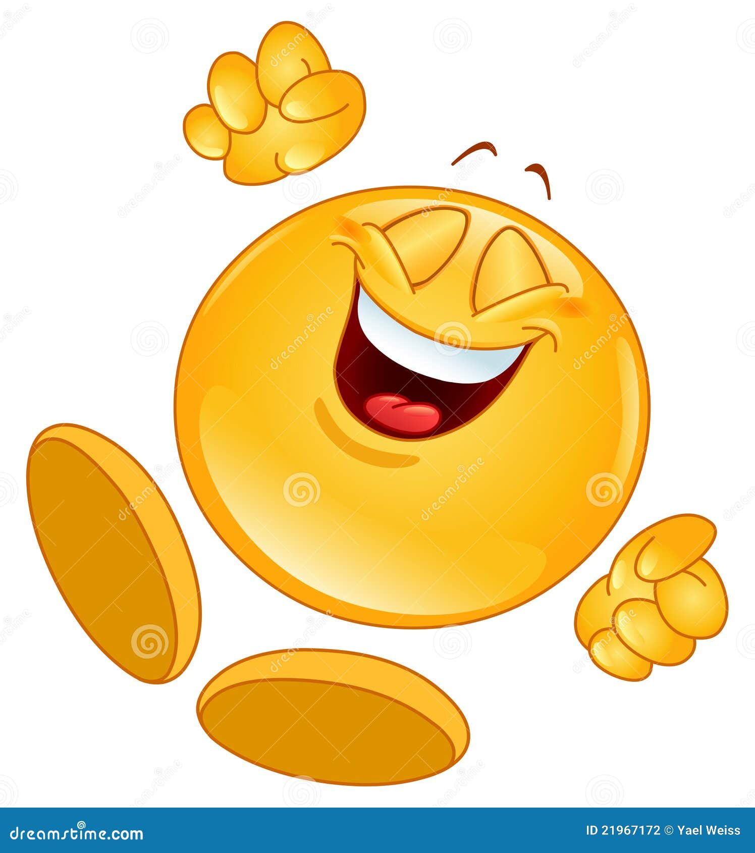 Freundlicher Emoticon Stockfotografie - Bild: 21967172