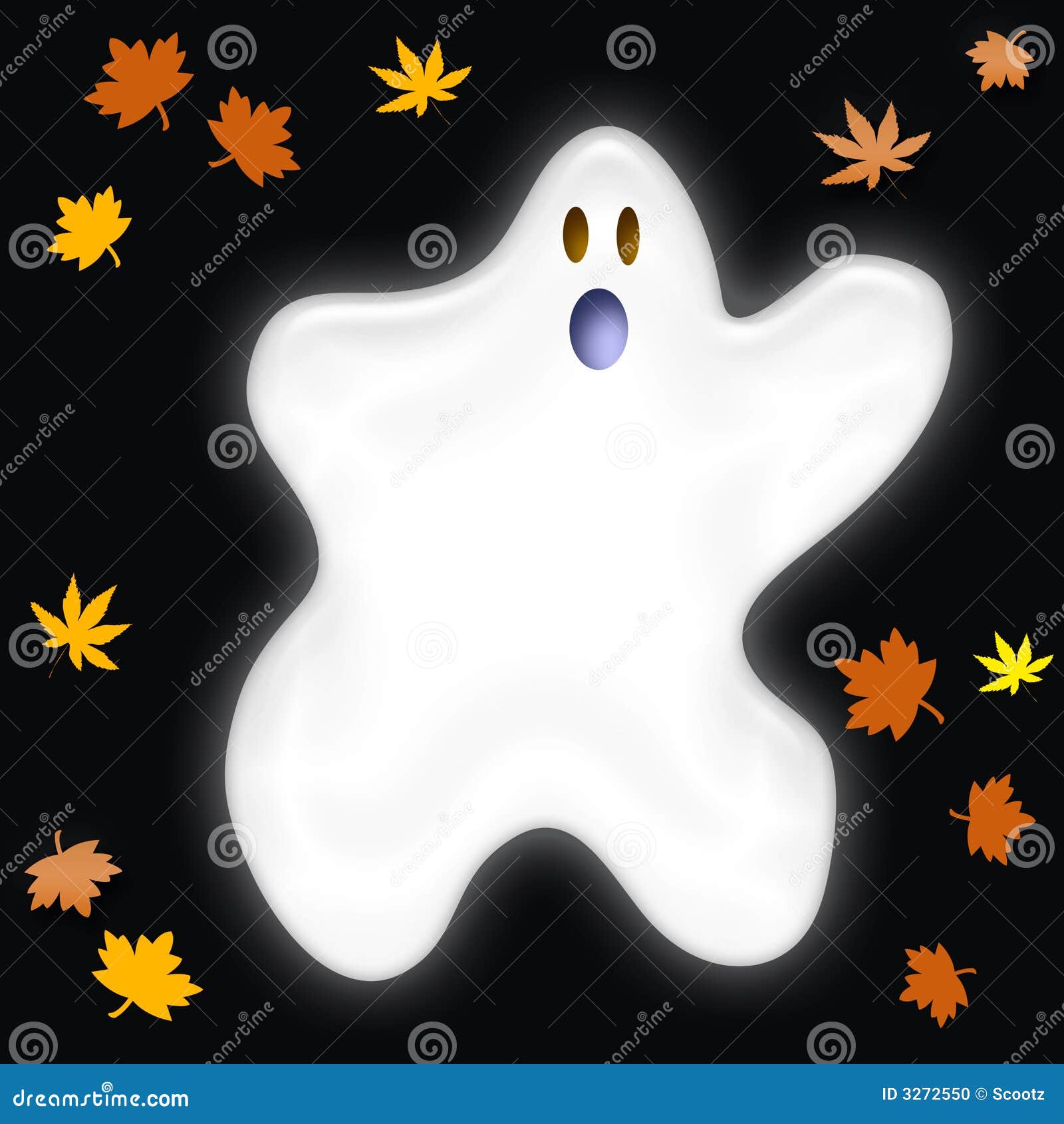 Freundlicher Halloween-Geist Stock Abbildung - Illustration von clips ...