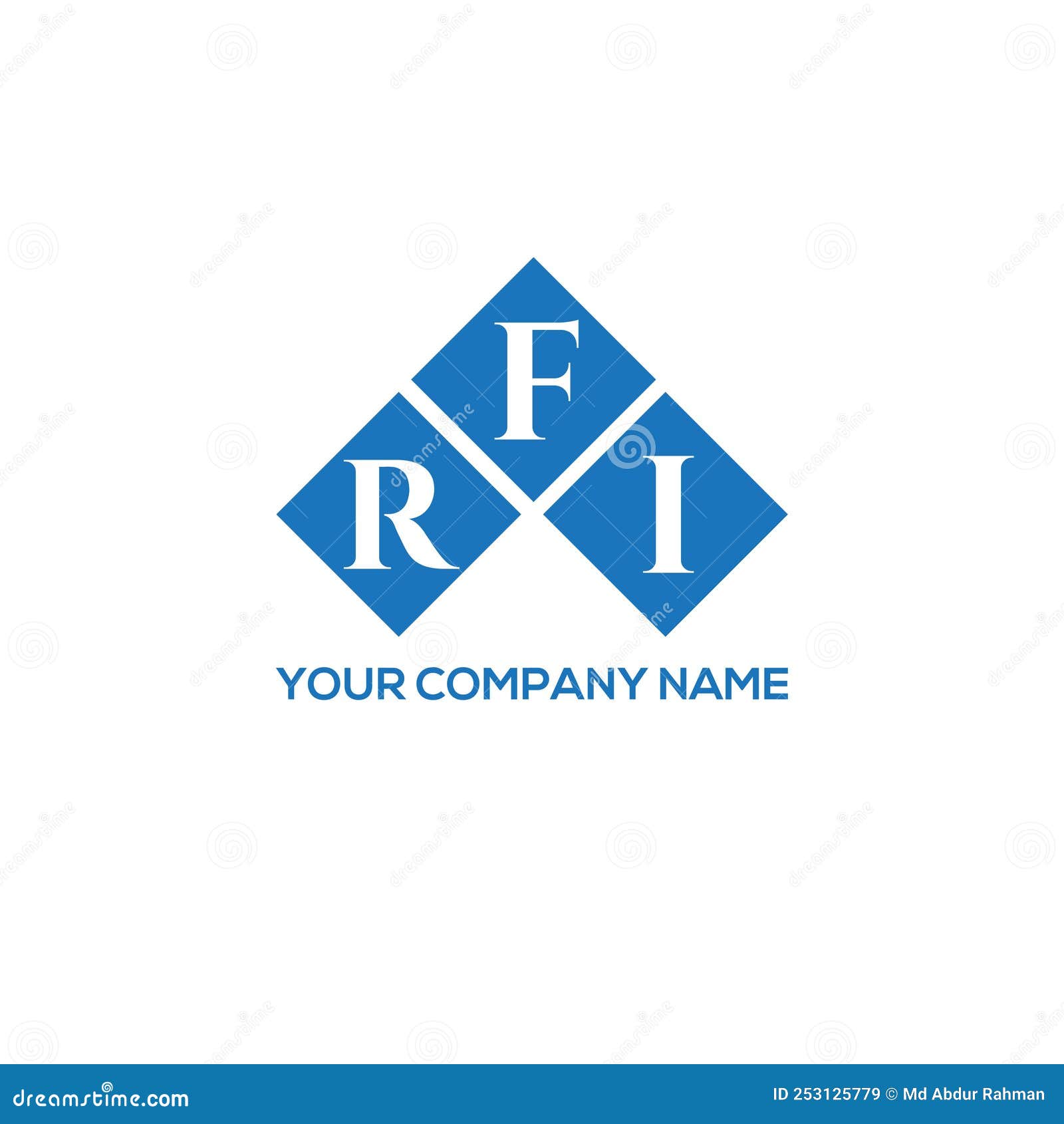FRI Letter Logo Design on WHITE Background. FRI Creative Initials ...