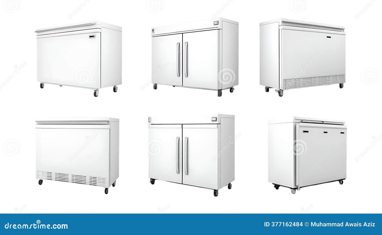 Fricon 411 Liters Horizontal Freezer On Transparent Background Stock ...