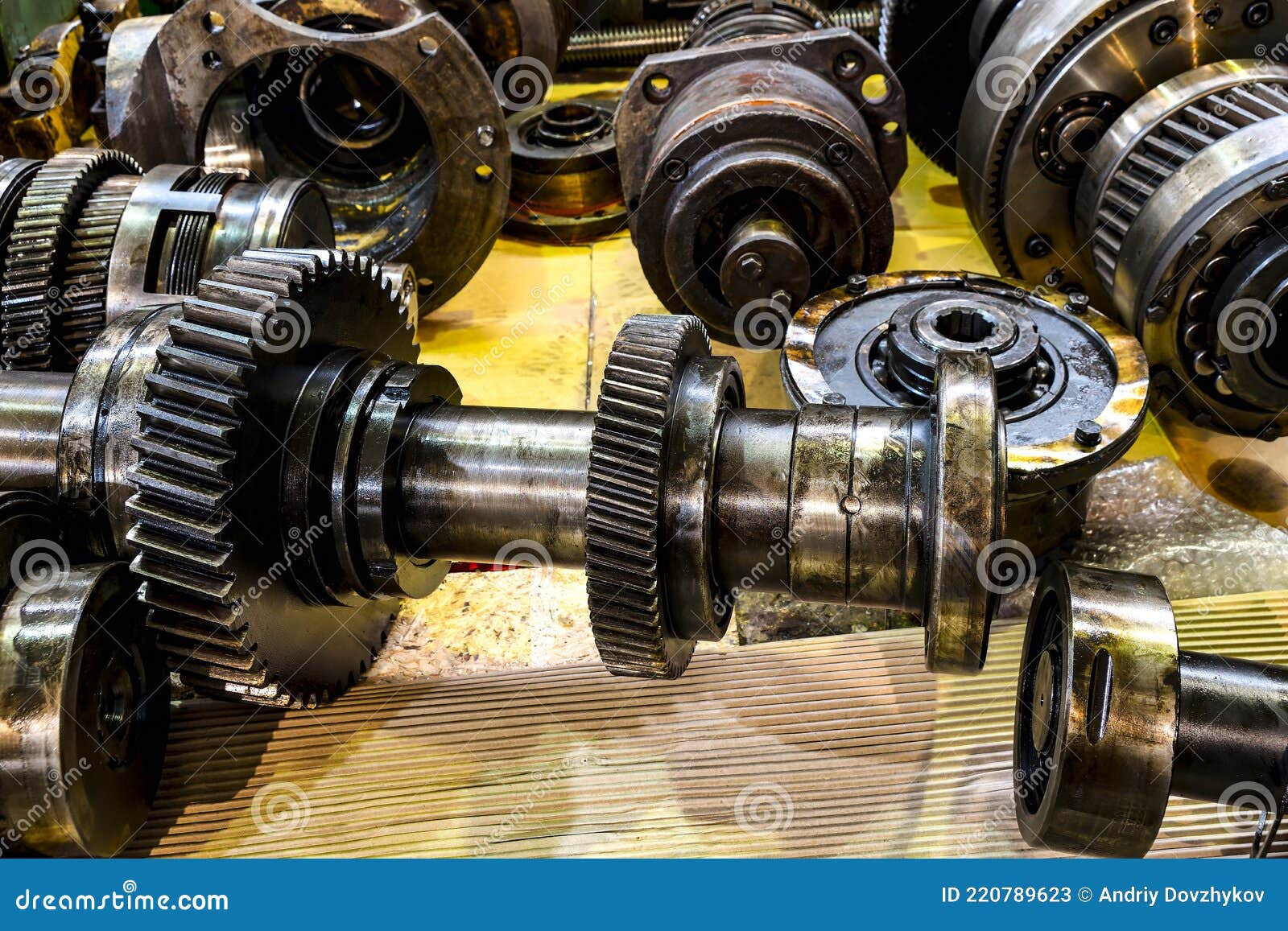 Friction Clutch of the Gearbox of the Cnc Machine Tool Stock Image ...