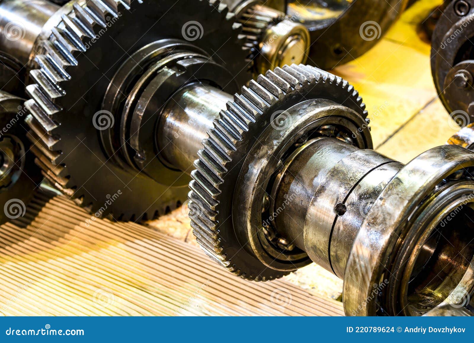 Friction Clutch of the Gearbox of the Cnc Machine Tool Stock Photo ...