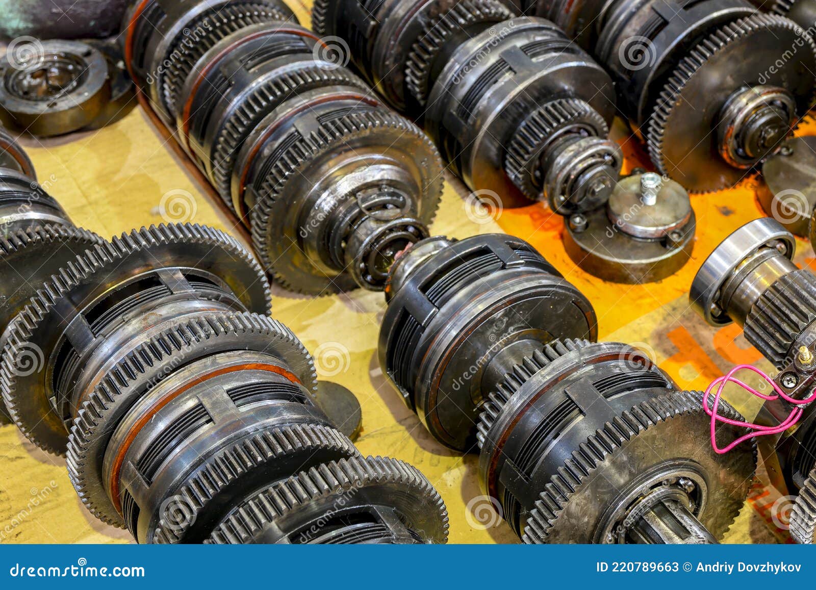 Friction Clutch of the Gearbox of the Cnc Machine Tool Stock Image ...